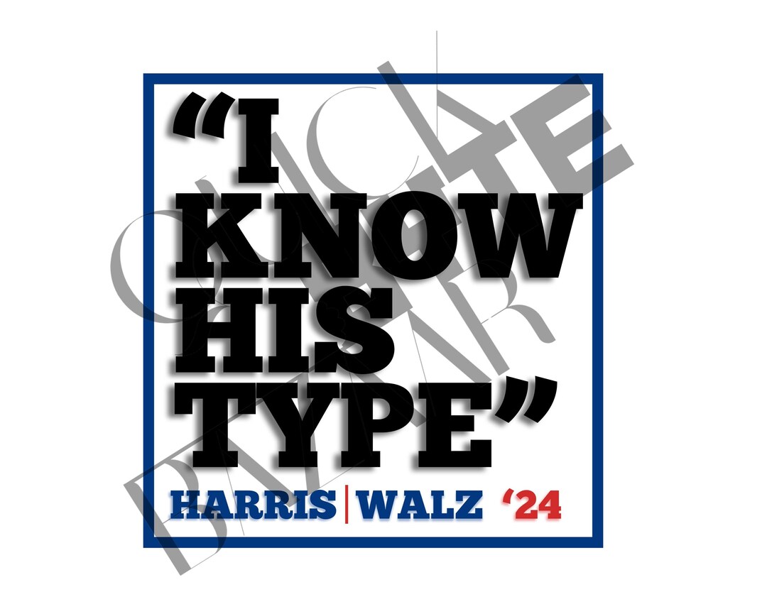 Harris Walz Printable Graphic PNG & PDF - Etsy