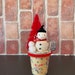 Vintage Snowman Vignette on Ice Cream Cup - Etsy