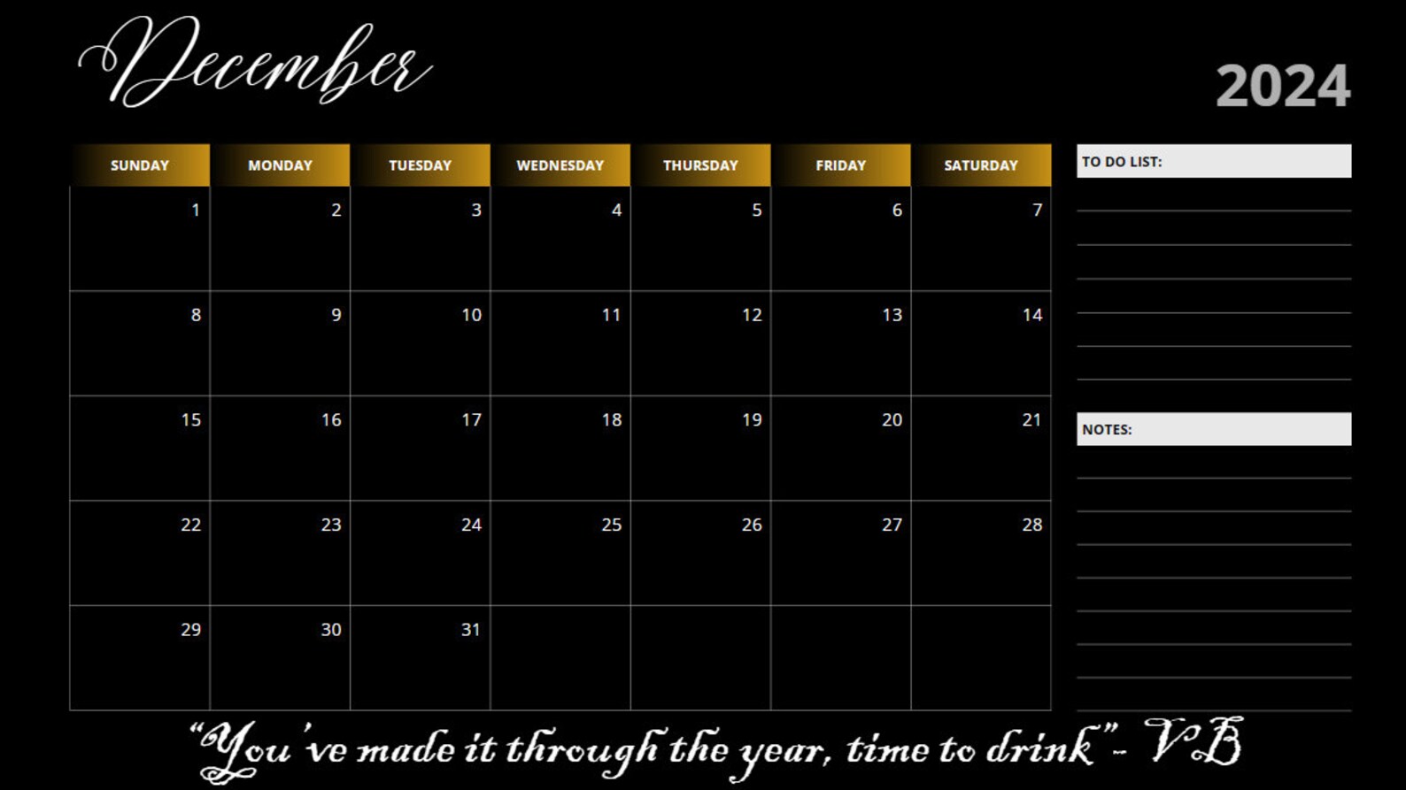 Digital Calendar 2024 - Etsy