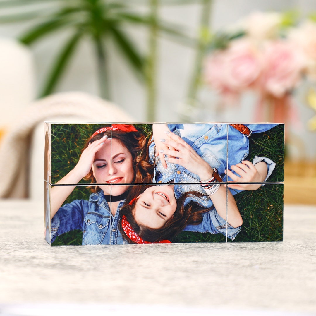Customizable Infinity Photo Cube,memory Couple Photo Cube,mothers Day ...