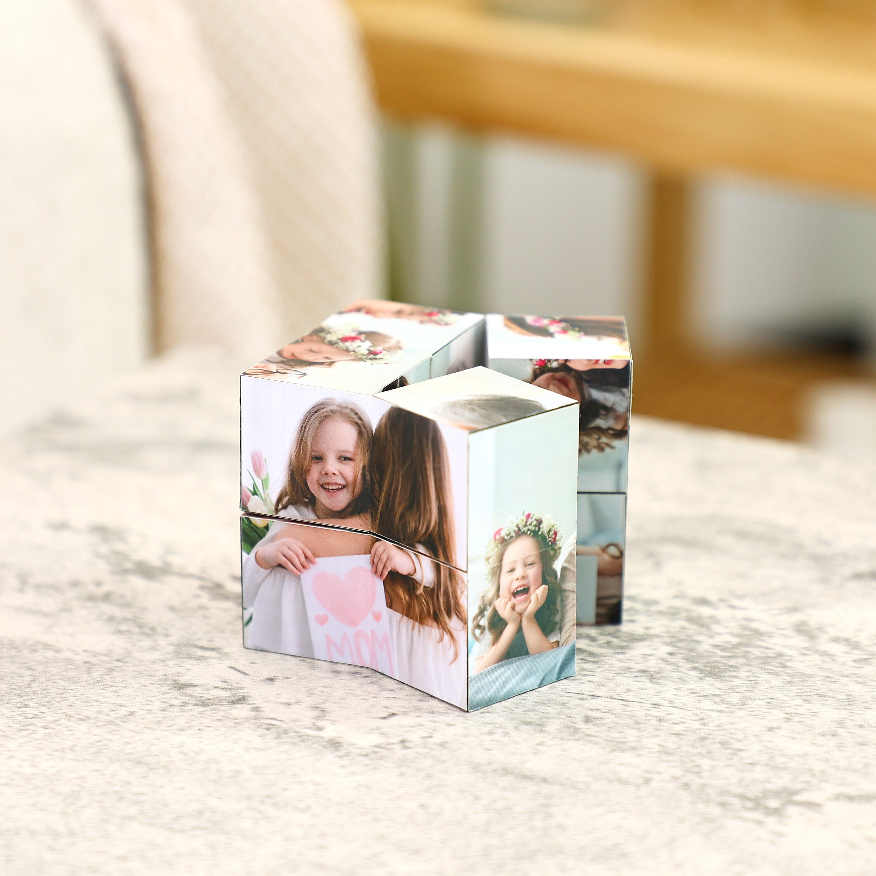 Infinity Photo Cube,memory Family Photo Cube, Custom Mothers Day ...