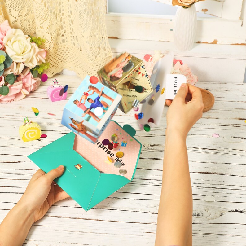 Personalized Photo Surprise Confetti Card Funny Surprise Birthday ...