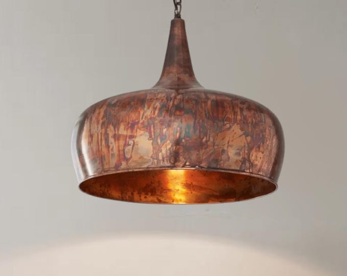 Rustic Metal Pendant Light Made From Reclaimed Wine Barrels - Etsy
