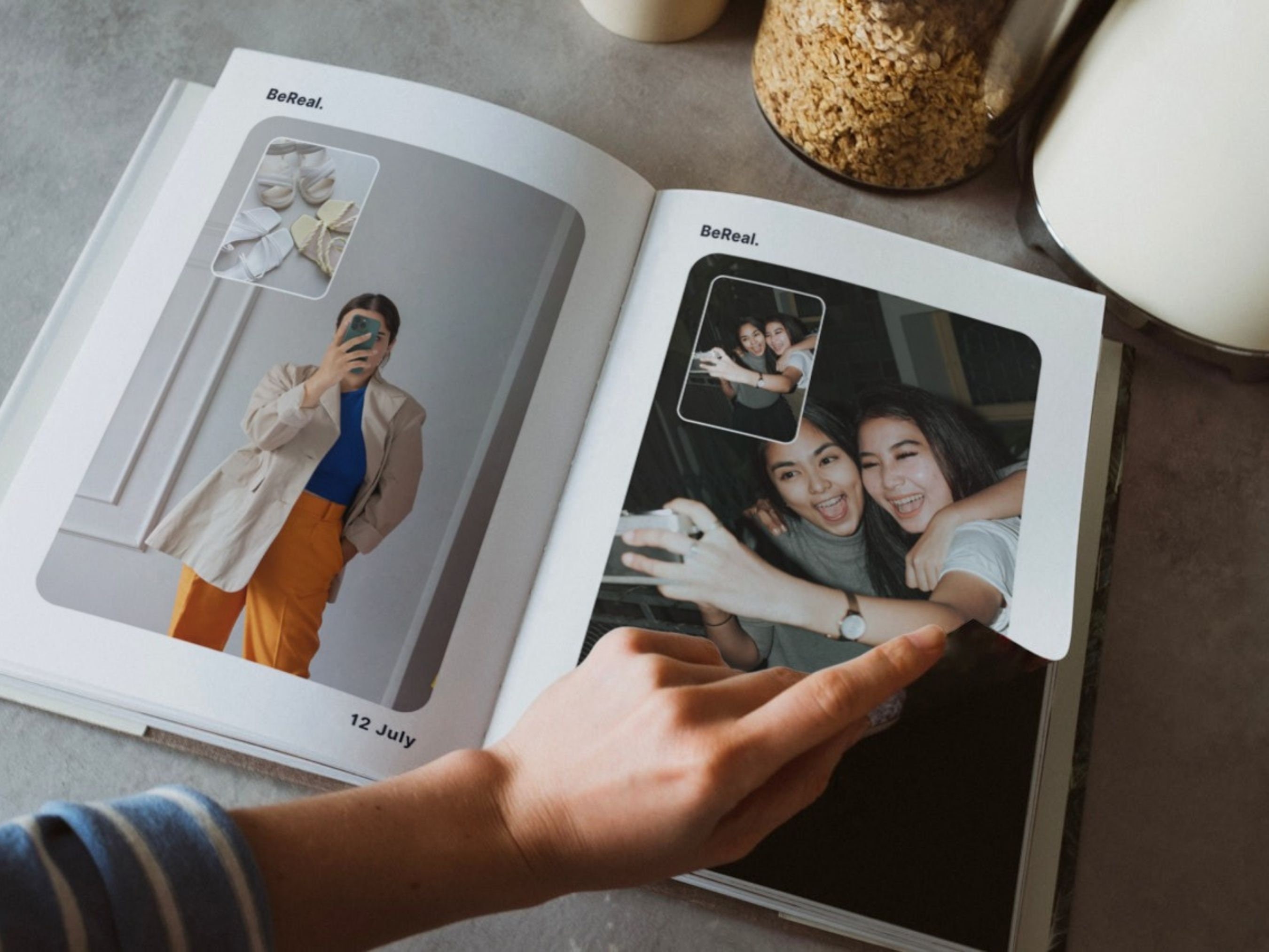 Bereal Photo Album Template Bundle Decorative Custom Coffee - Etsy