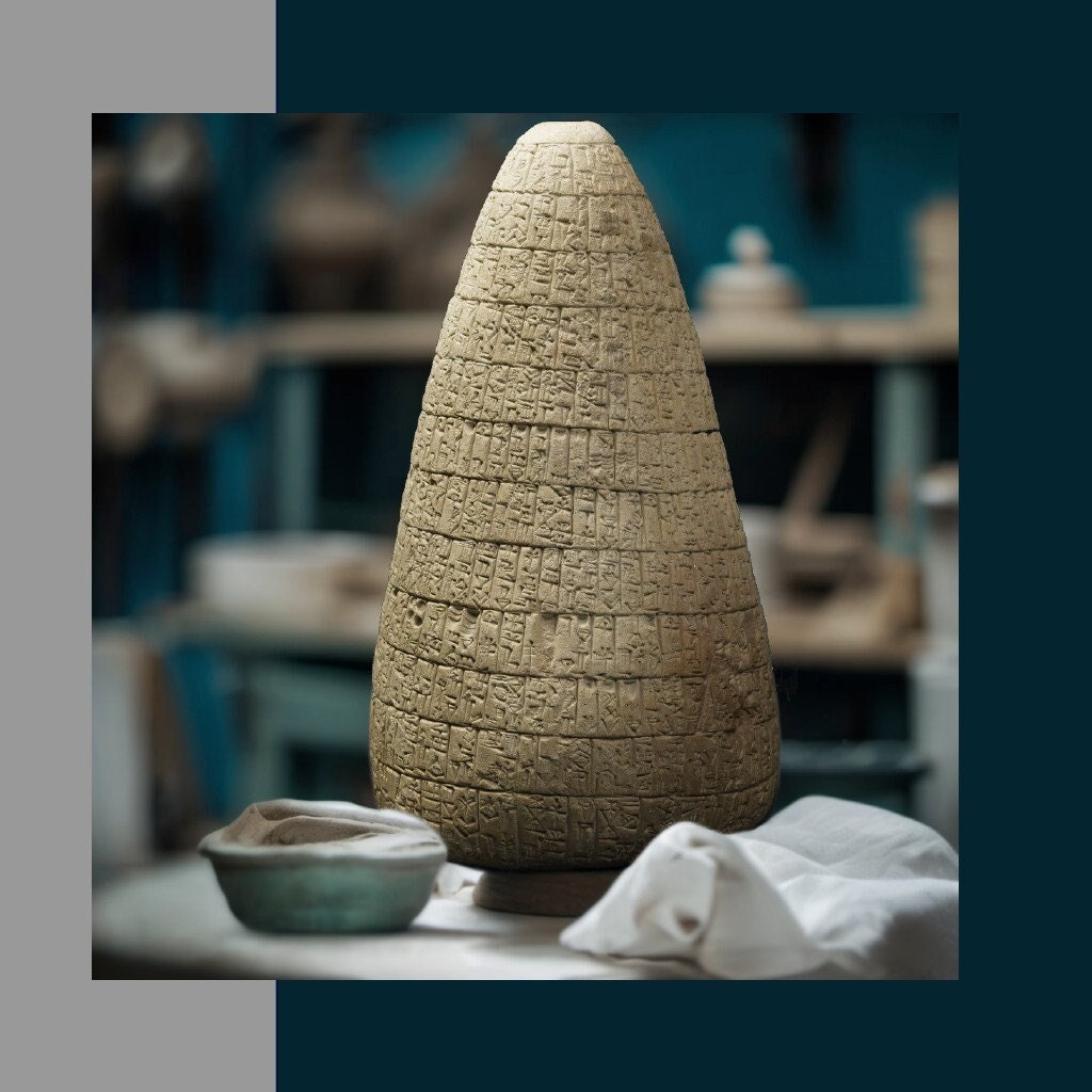 Urukagina's Con Sumerian Cuneiform Inscribed Cone Replica - Etsy