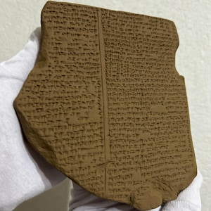 Epic of Gilgamesh Cuneiform Tablet Replica : Flood Story Recreation ...