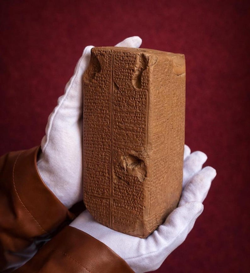 Sumerian King List Clay Tablet Replica - Etsy