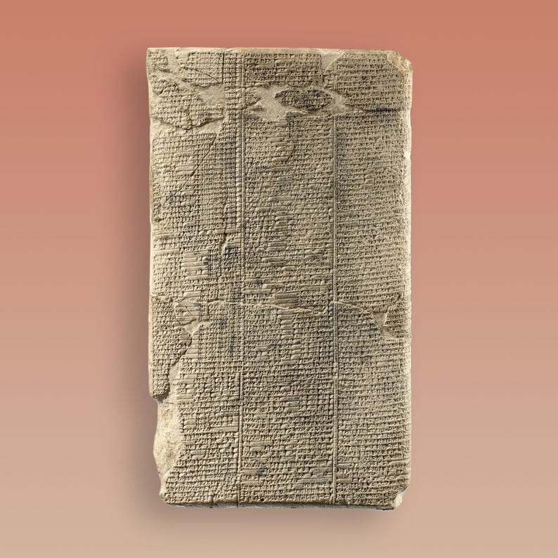 Sumerian Elegy Tablet Replica – Fall of Ur Lament, Cuneiform Script - Etsy