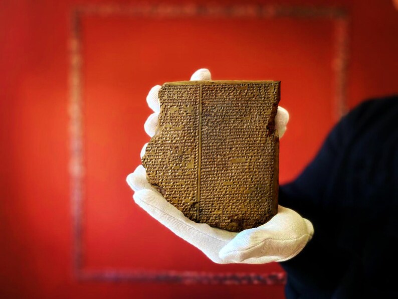 Epic of Gilgamesh Cuneiform Tablet Replica : Flood Story Recreation ...