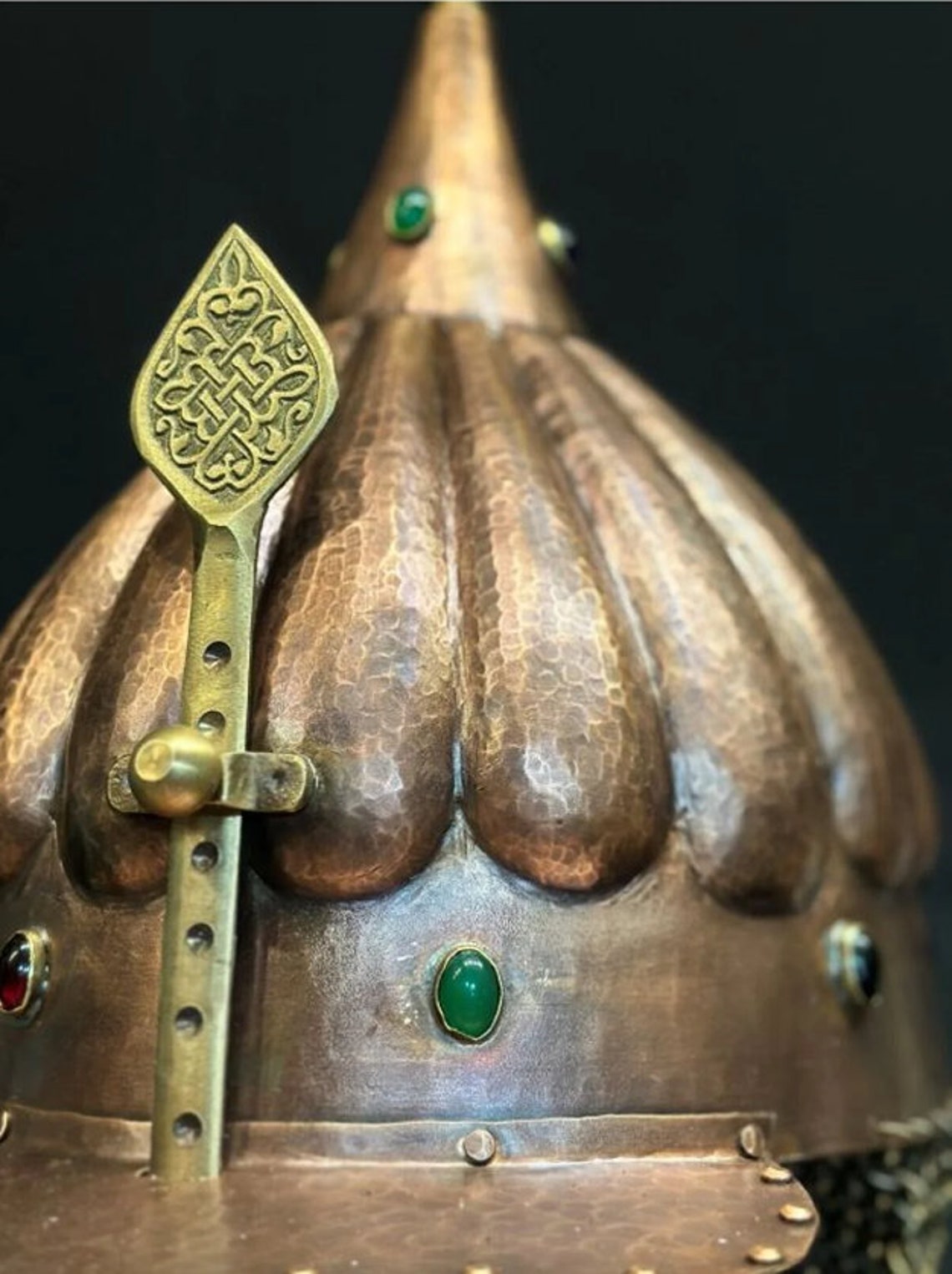 Copper Engraving Antique Helmets - 50 Cm - Seljuk/ottoman Style ...