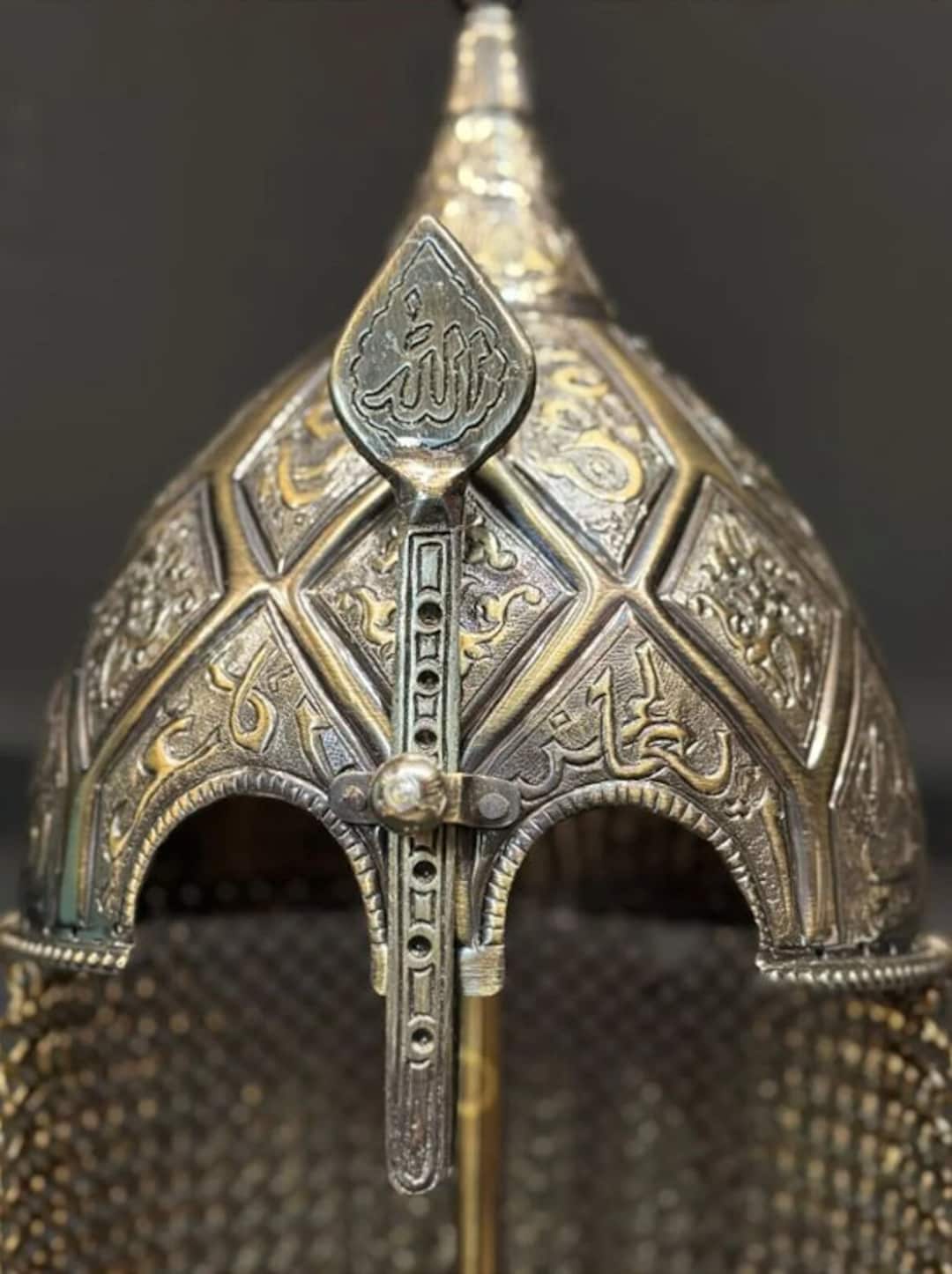 Brass Antique Helmets - 50 Cm - Seljuk/ottoman Style - Replica - Etsy