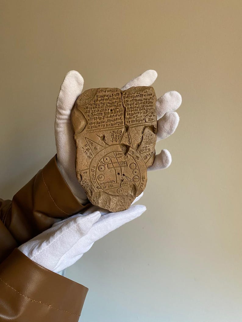 Babylonian Sumerian Map of the World/ Imago Mundi/clay Tablet Replica ...