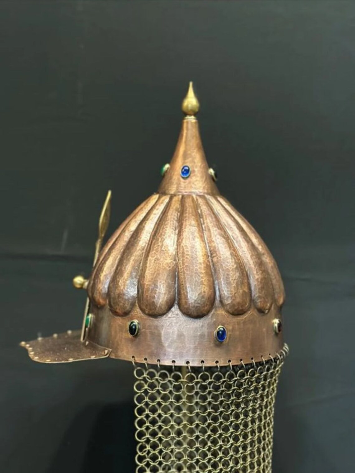 Copper Engraving Antique Helmets - 50 Cm - Seljuk/ottoman Style ...