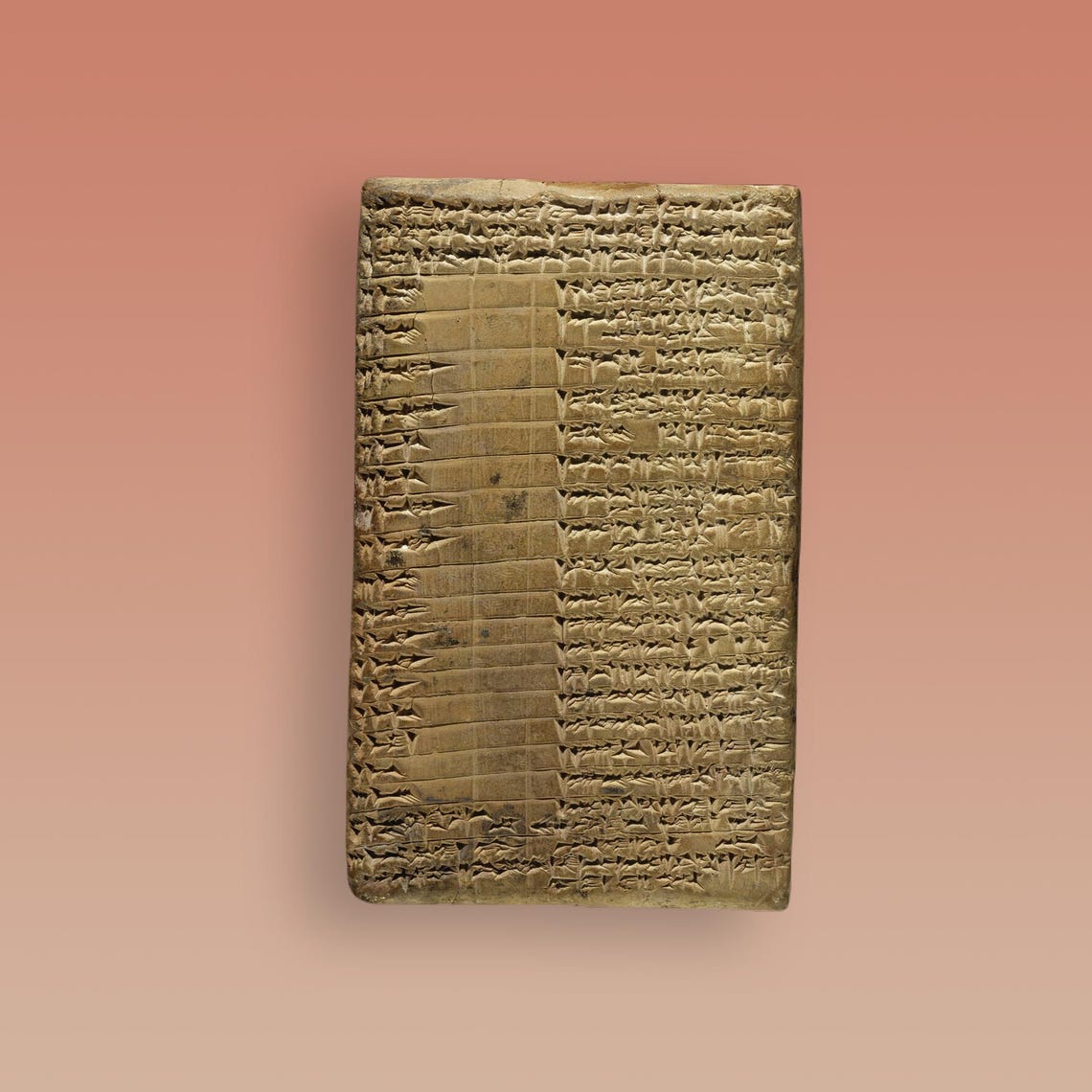 Economic Record in Cuneiform Script - Replica of Neo-babylonian ...