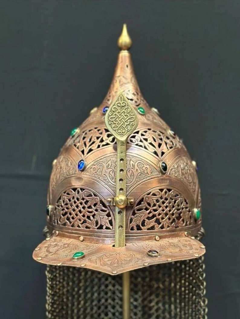 Copper Fligree Antique Helmets - 50 Cm - Seljuk/ottoman Style - Replica ...
