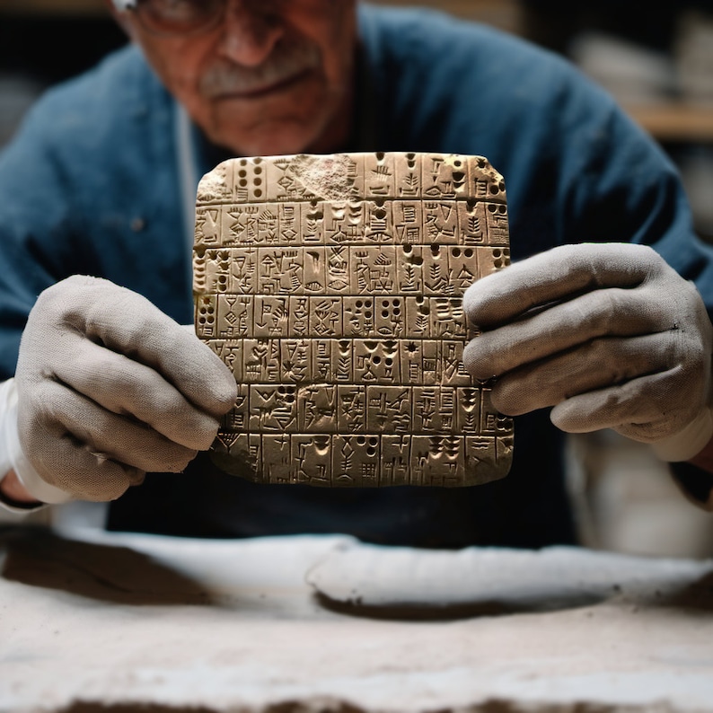 Ancient Sumerian Administrative Tablet - Goddess Ba'u's Temple Records ...