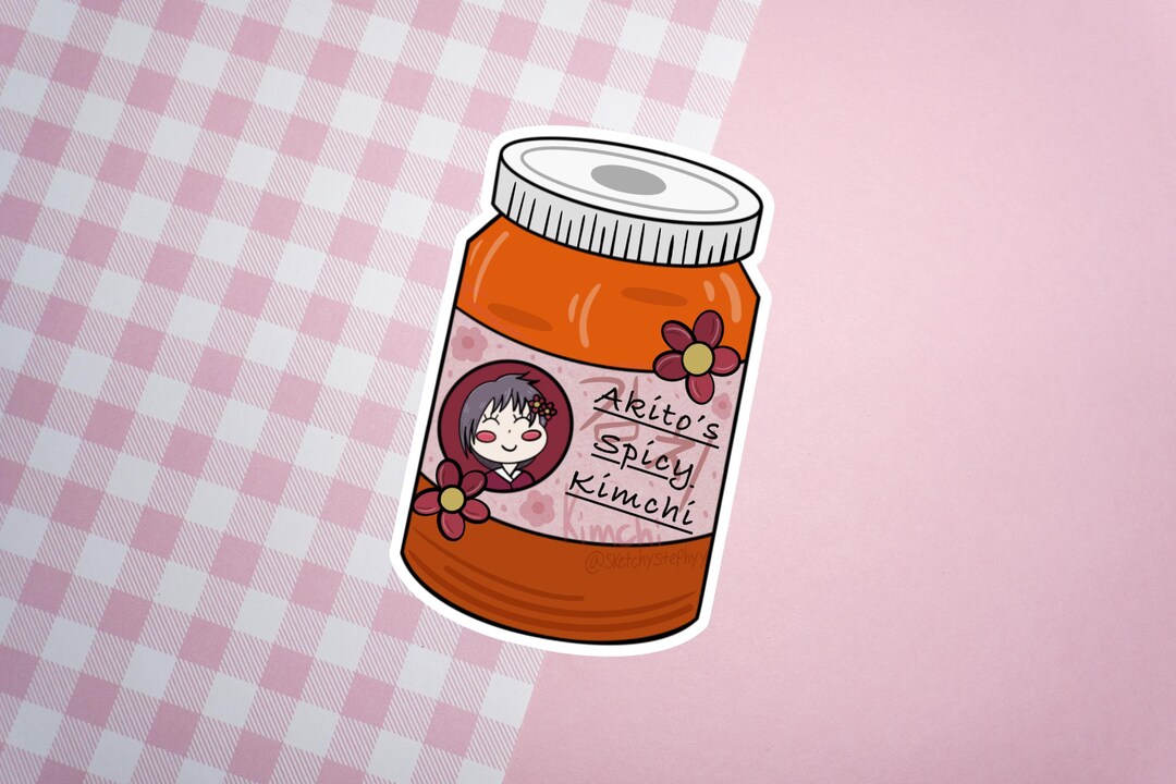 Fruits Basket Inspired, "akito's Spicy Kimchi" Sticker - Etsy