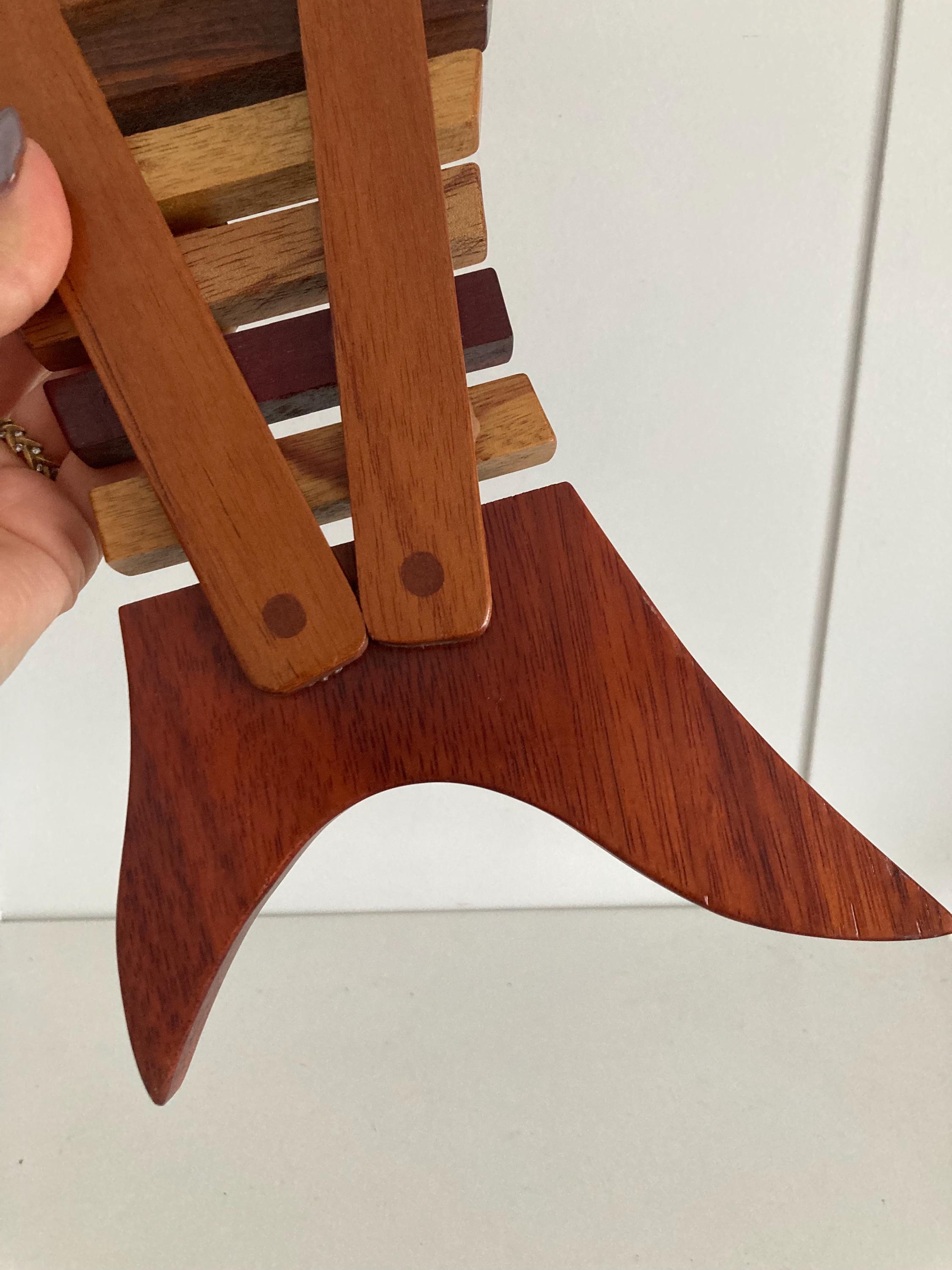 Wooden Fish Skeleton Shaped Trivet or Wall Hanging Mcm-style Teak ...