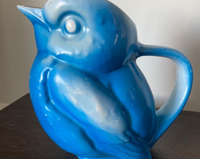 Vintage Sevres Blue Bird Pitcher Planter Vase * Read - Etsy
