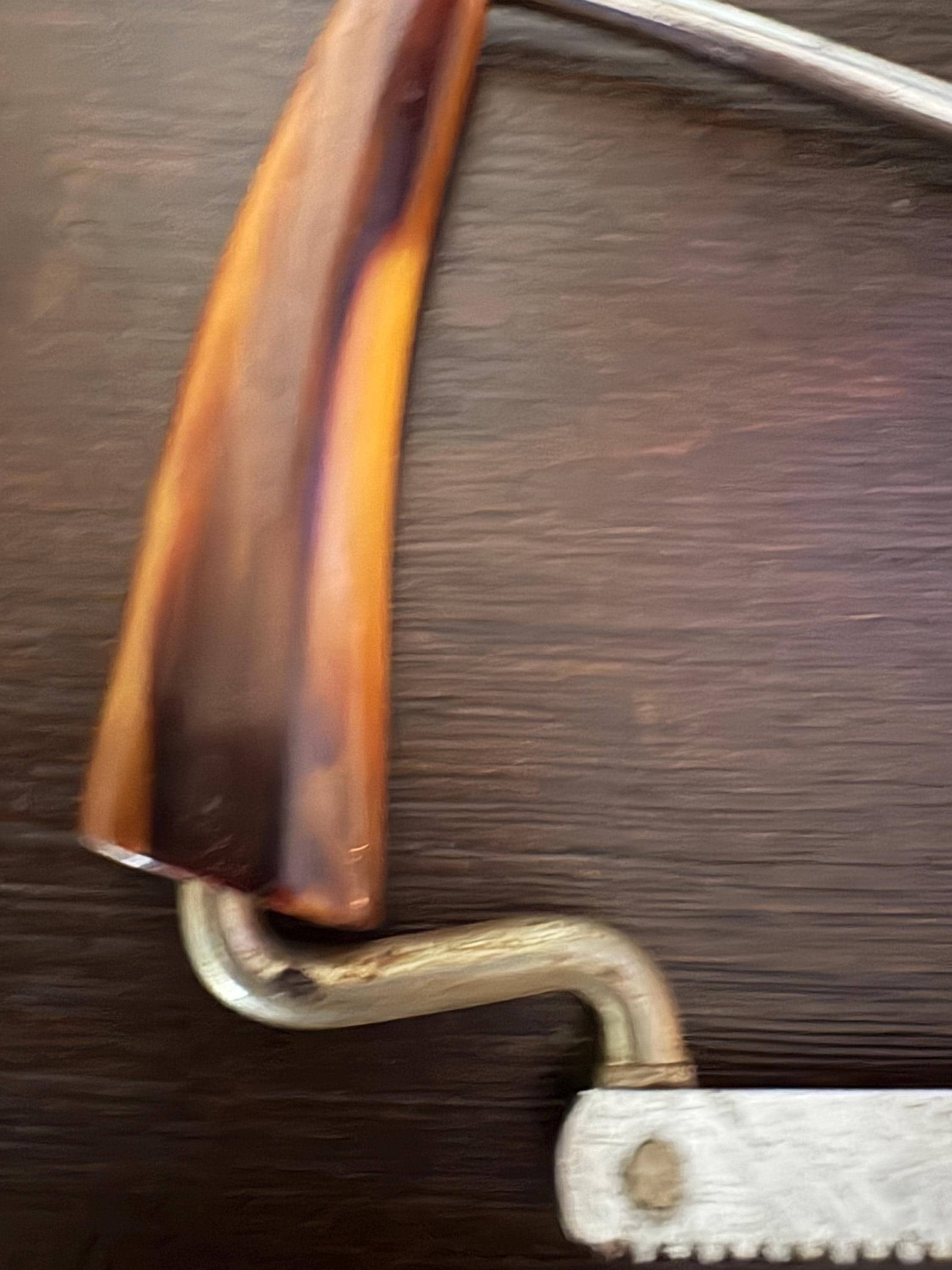 Vintage Kitchen Bone & Meat Saw Brown Bakelite Marbled Handle Stainless ...