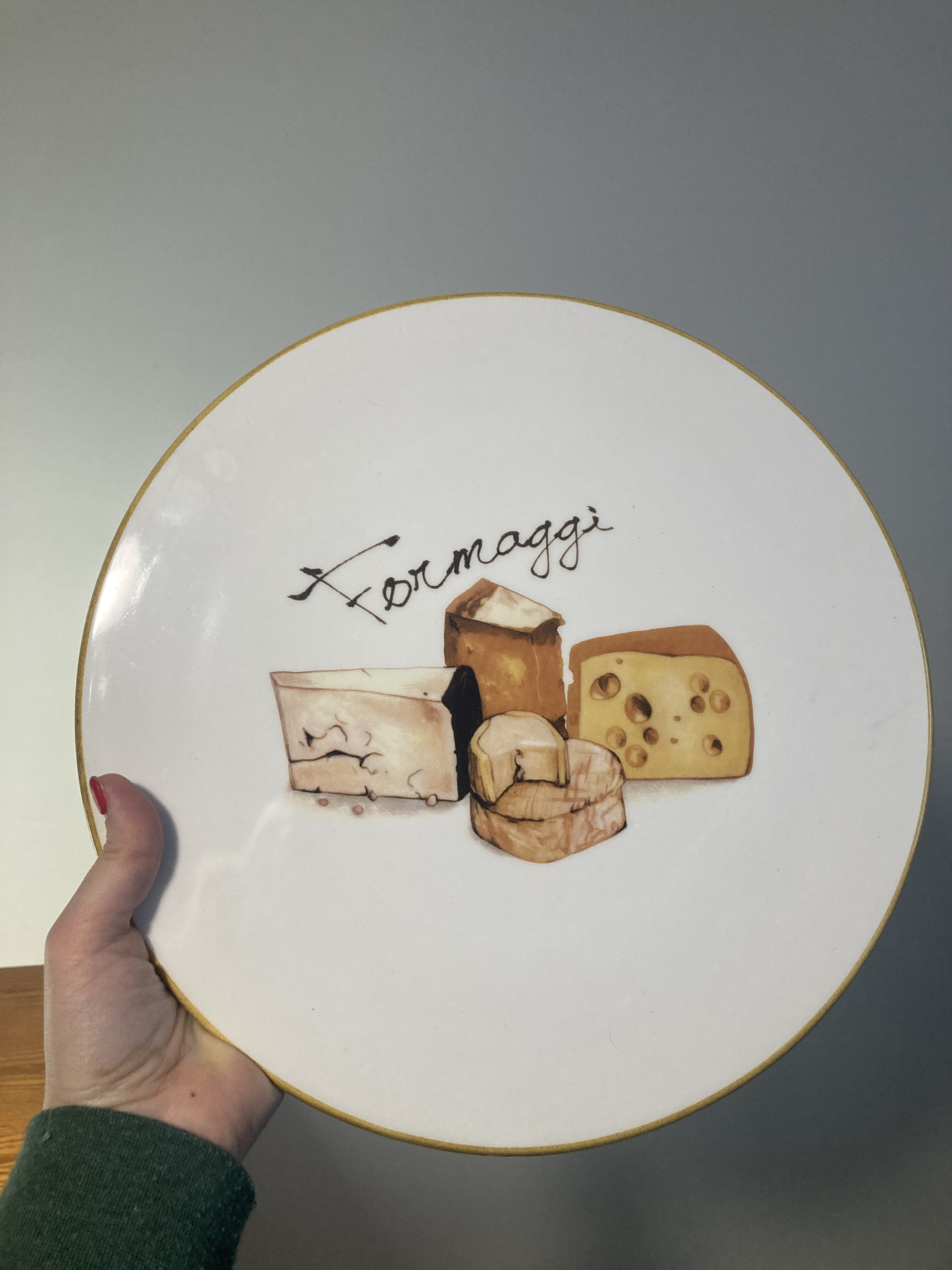 Charcuterie Cheese Plate Ceramic Formaggi, Ceramica Cuore, Made in ...