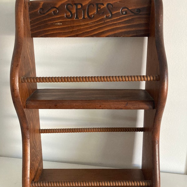 Wooden Spice Rack - Etsy