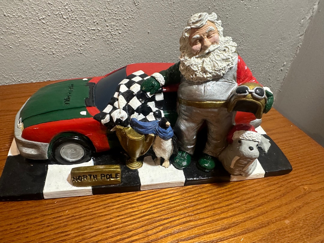 Santa Race Car Decor - Etsy