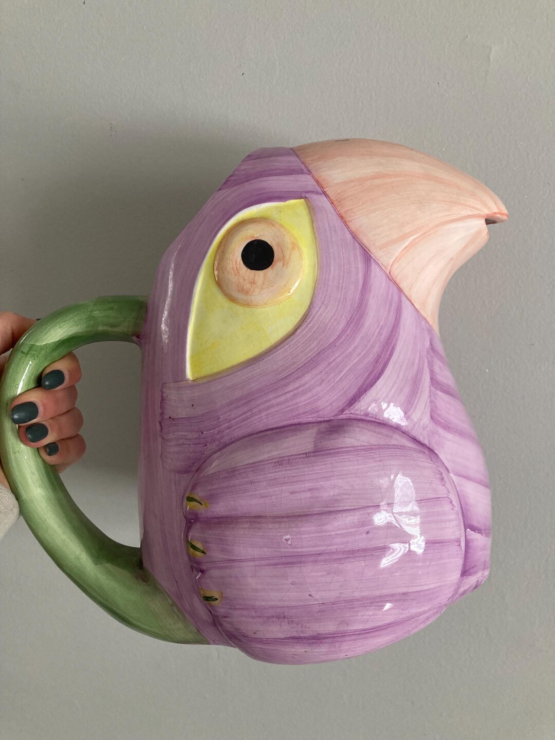 Large Vintage IKEA Toucan Water Jug Pitcher Margaritas Bird - Etsy