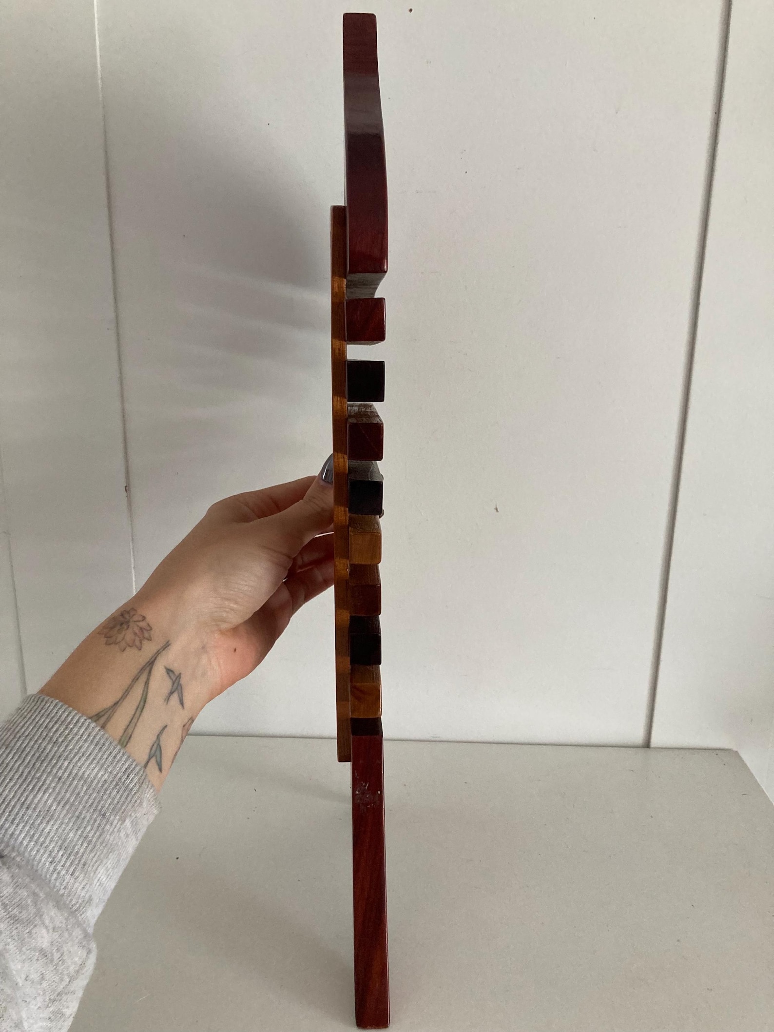 Wooden Fish Skeleton Shaped Trivet or Wall Hanging Mcm-style Teak ...