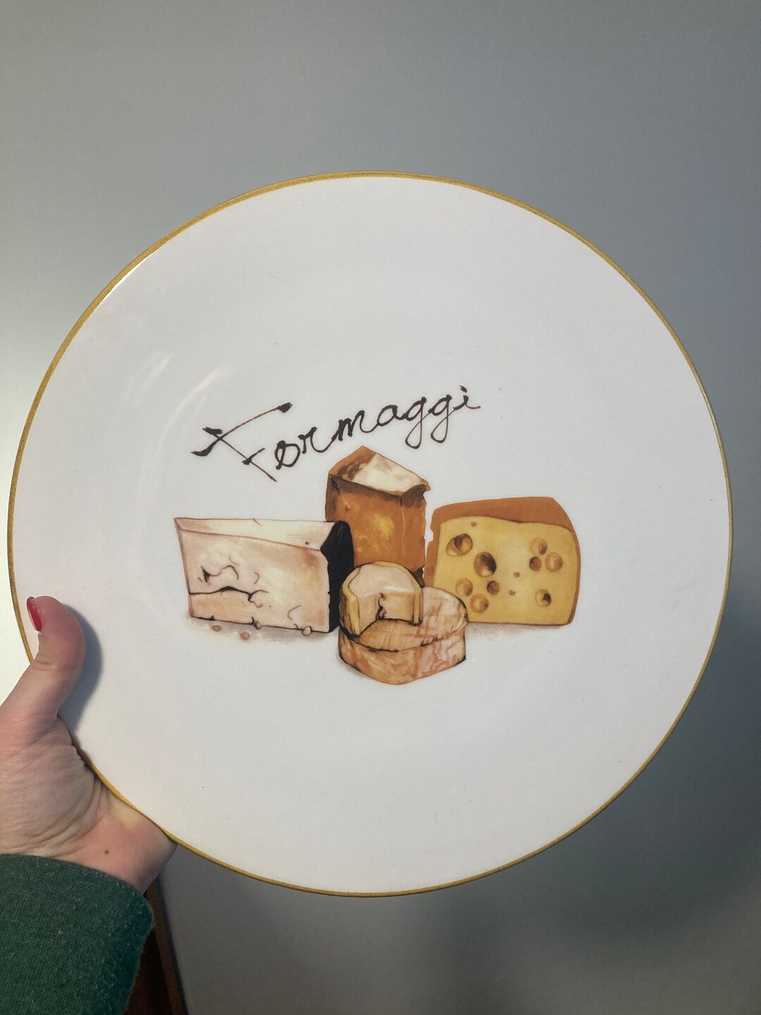 Charcuterie Cheese Plate Ceramic Formaggi, Ceramica Cuore, Made in ...