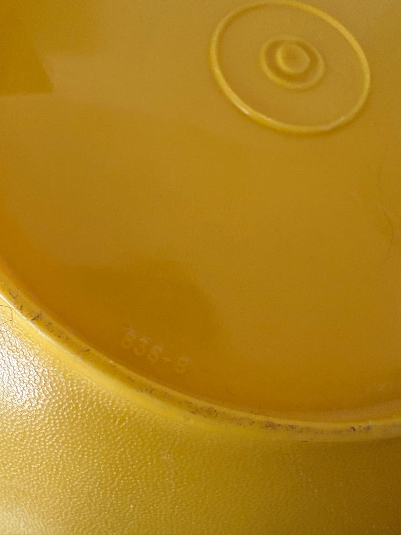 Vintage Tupperware Gold Orange Olive SERVALIER Bowls W Lids #836 #838 ...