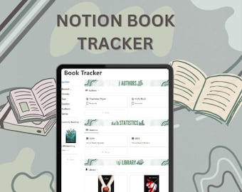 Notion Book Tracker Template Digital Book Tracker Simple Notion Digital Book Tracker Aesthetic ...