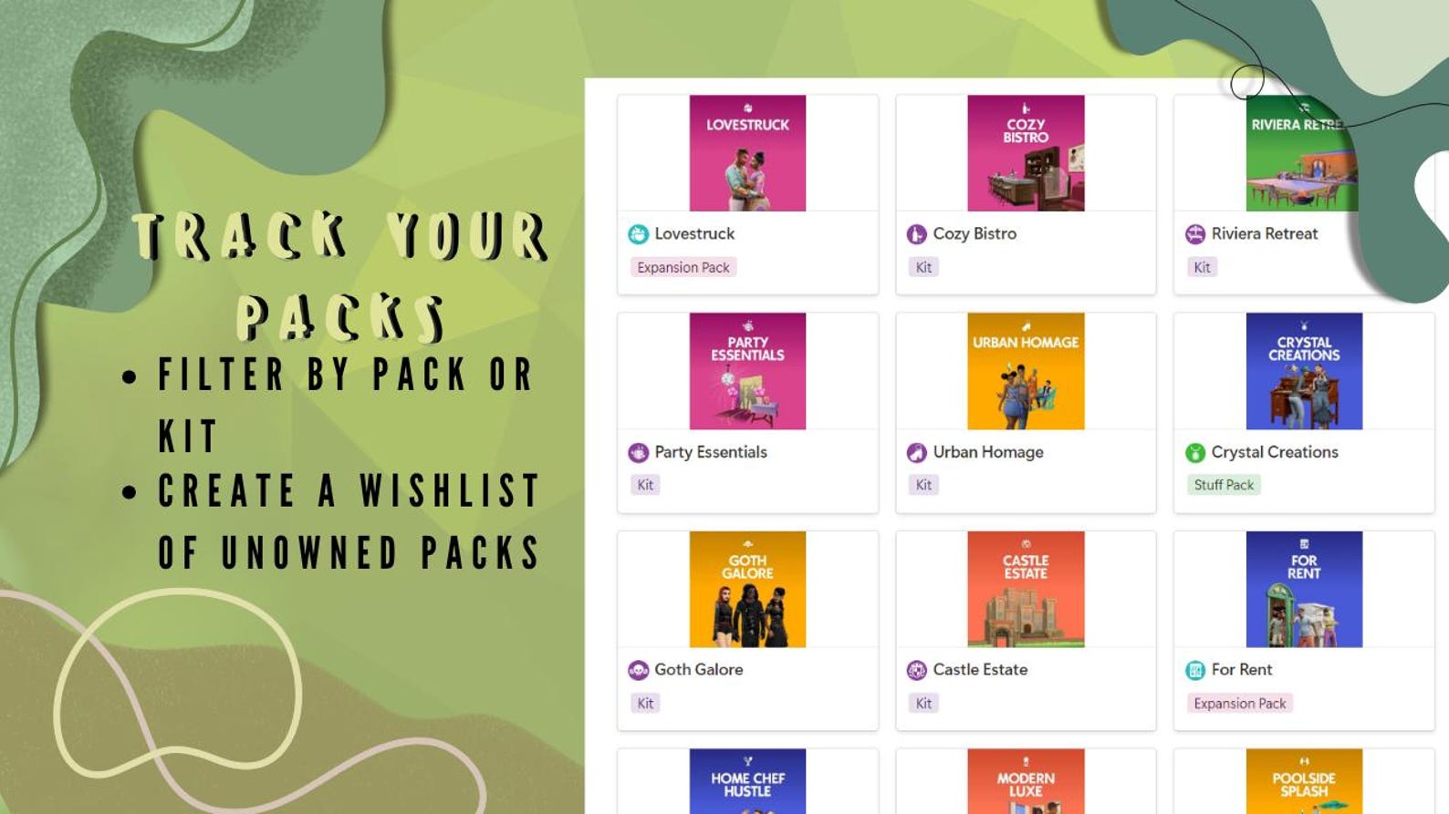 The Sims 4 Hub - Etsy