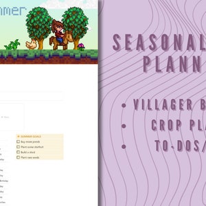 Stardew Valley Notion Planner [1.6 Version] - Etsy