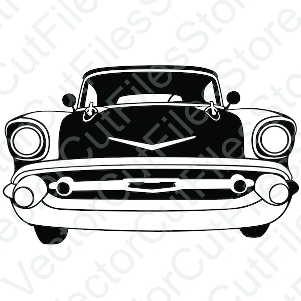 57 Chevy Dxf File - Etsy