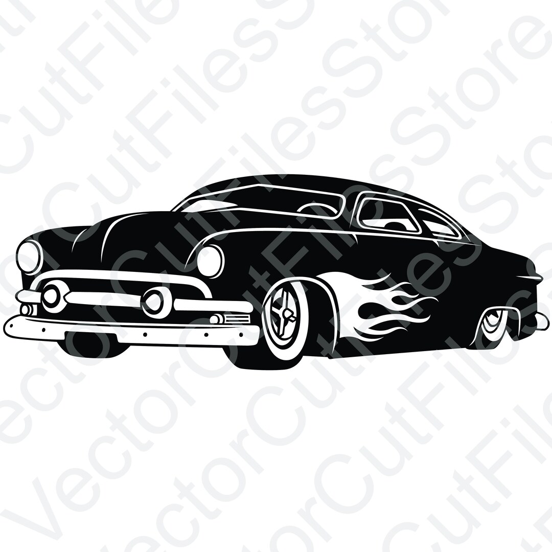 Ford Shoebox Custom 1951 Vector Cut File - Etsy