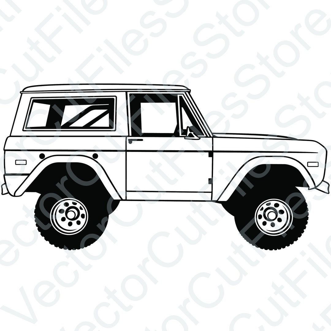 Ford Bronco Side View Vector Cut File - Etsy Canada