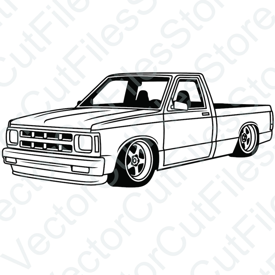 Chevrolet S10 1992 Hot Rod Vector Cut File - Etsy
