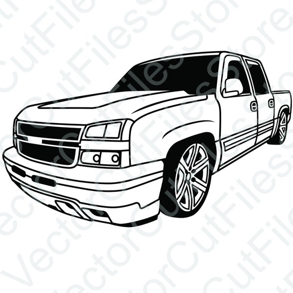 Chevy Silverado Svg - Etsy