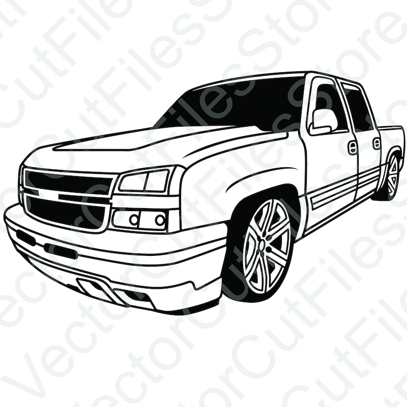 Chevy Silverado Svg Files - Etsy