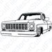 Chevrolet Chevelle 1967 Side View Vector Cut File - Etsy