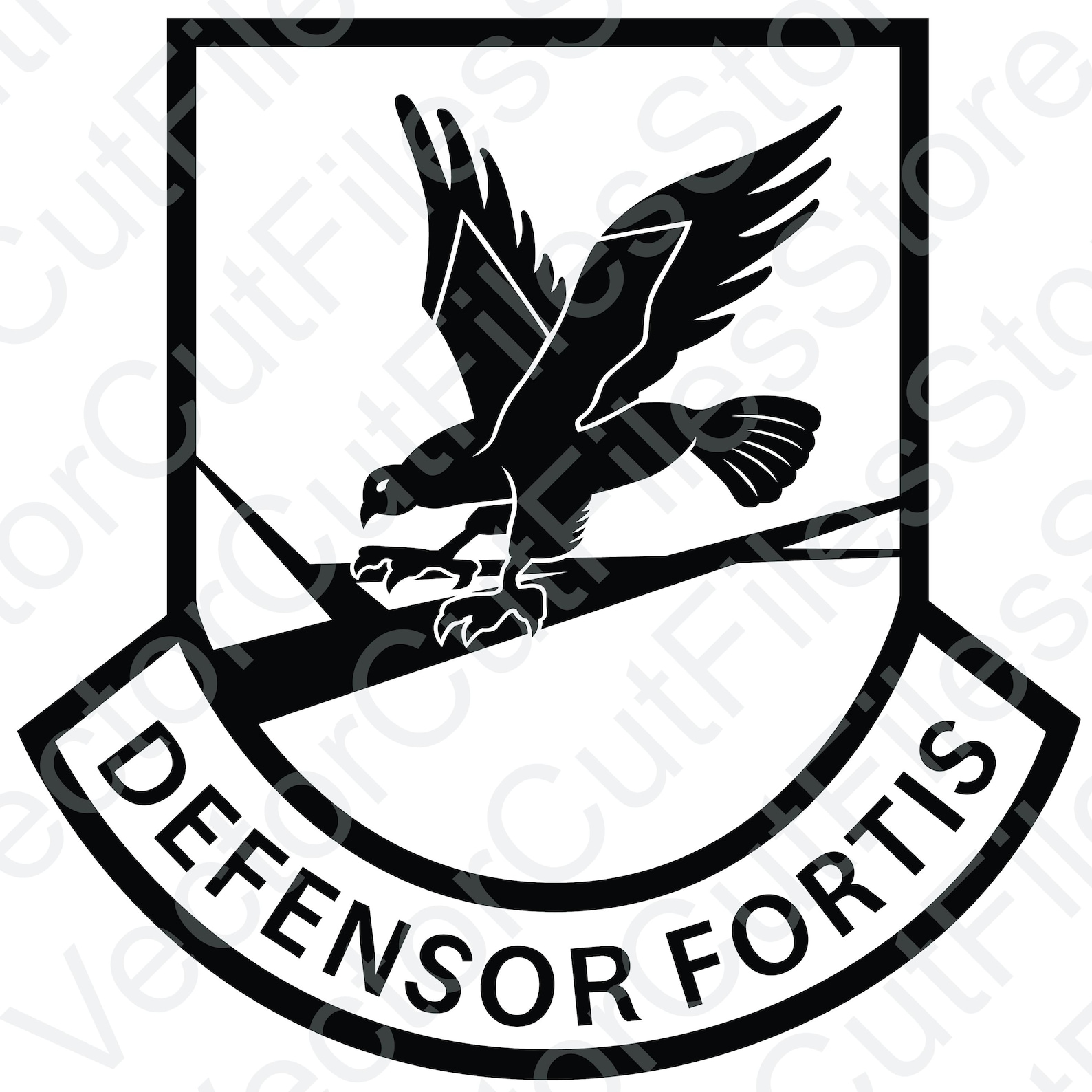 US Air Force Security Defensor Fortis Badge Vector File - Etsy