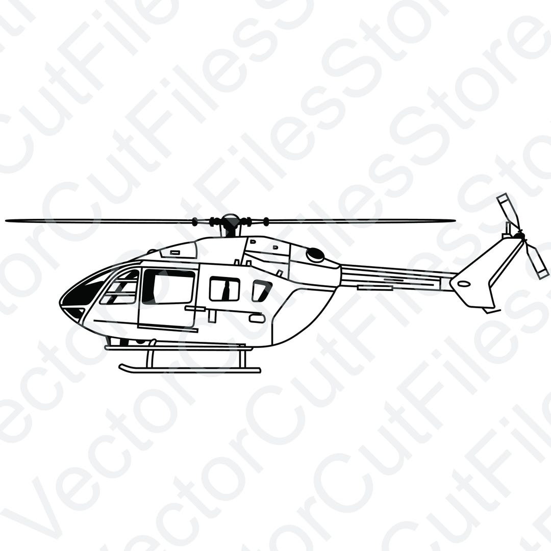 Eurocopter EC 145 Vector Cut File - Etsy