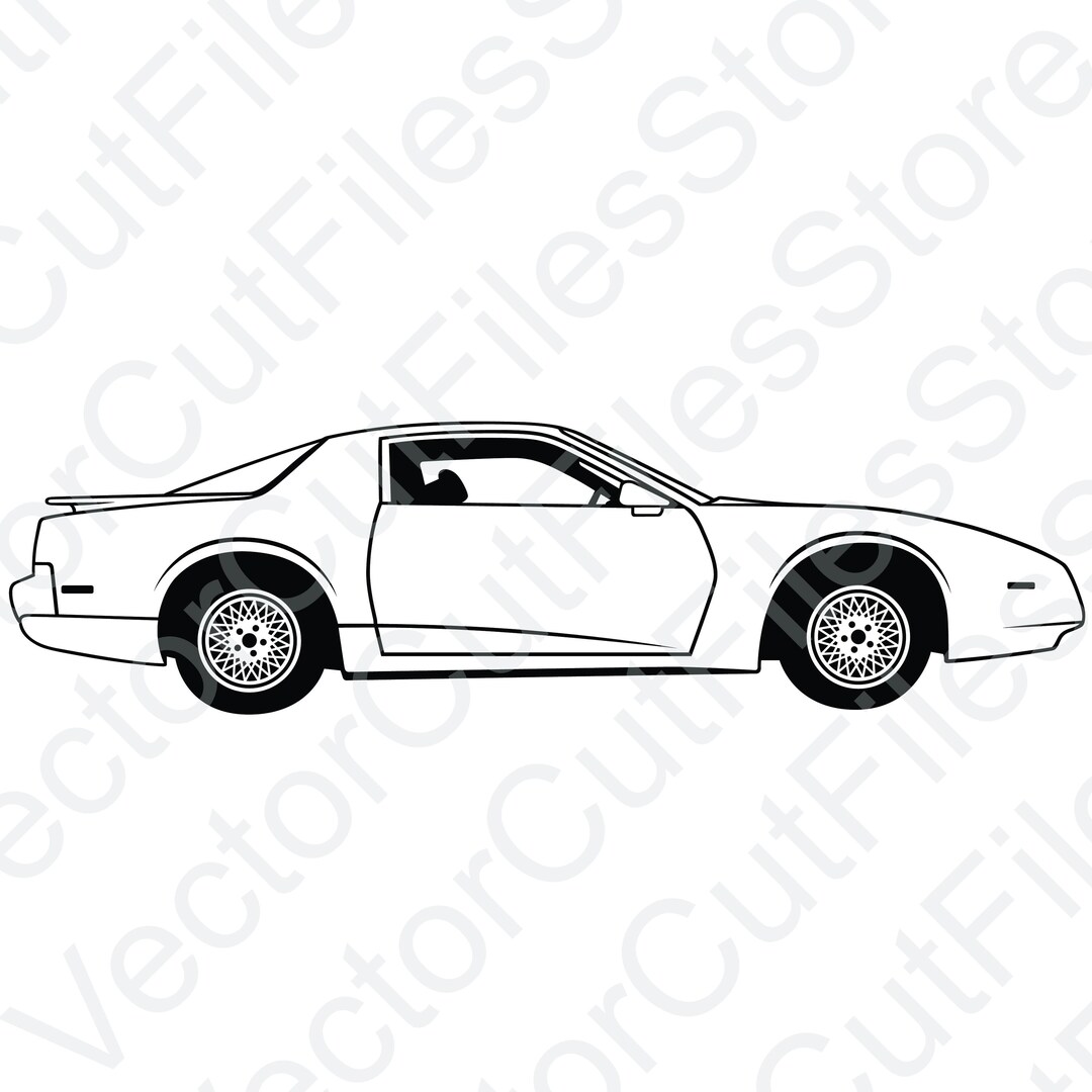 Pontiac Trans Am 91 GTA Side View Vector Cut File - Etsy
