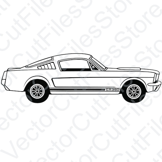 1965 Mustang Outline