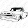 Chevrolet S10 1992 Hot Rod Vector Cut File - Etsy Canada