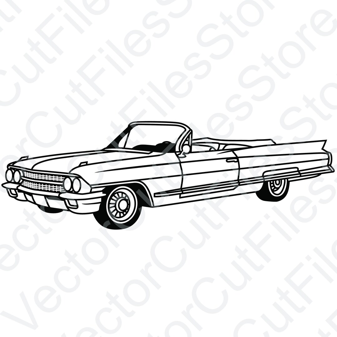 Cadillac Series 1962 Vector Cut File - Etsy
