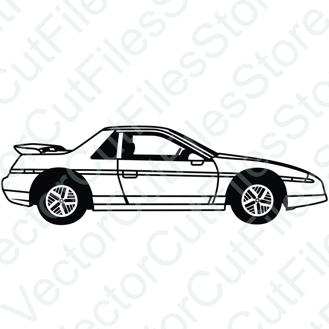 Pontiac Fiero GT 1985 Side View Vector Cut File - Etsy