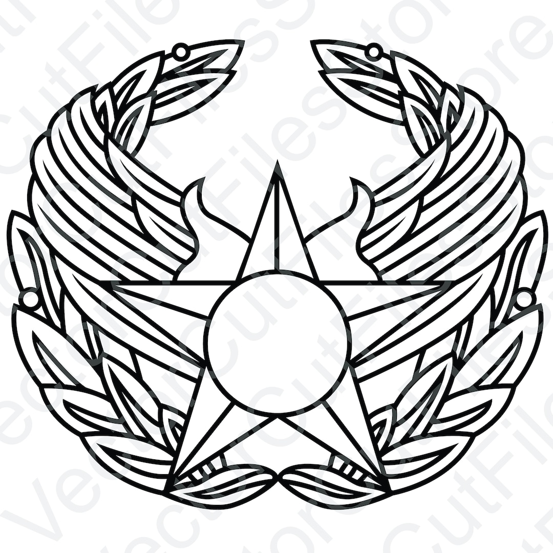 US Air Force Commander Insignia Vector File - Etsy