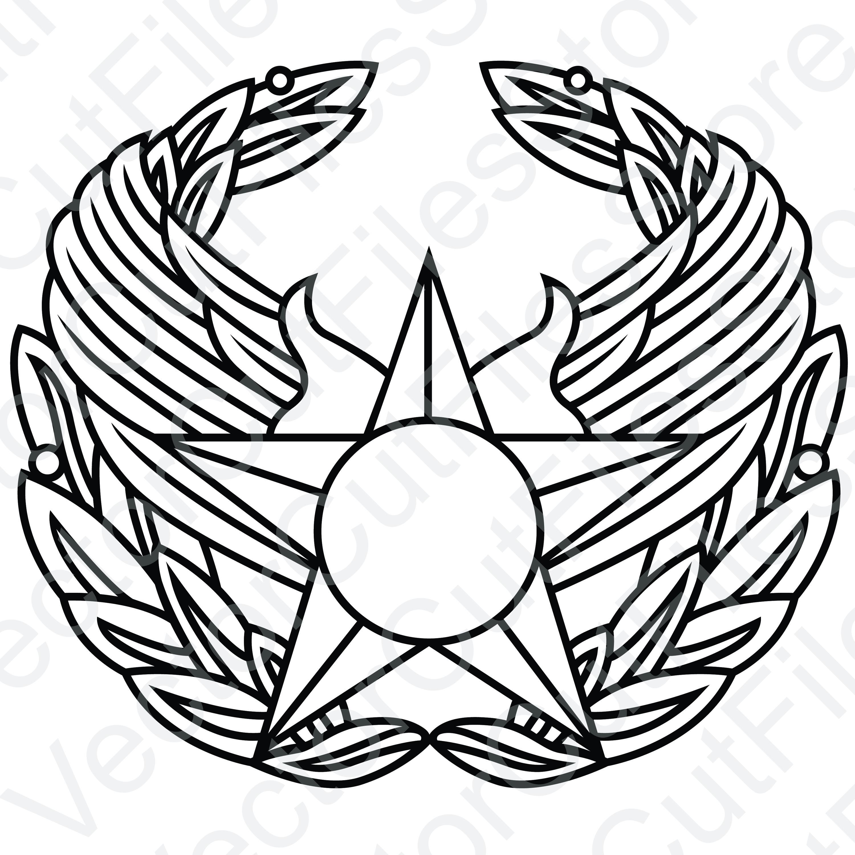 US Air Force Commander Insignia Vector File - Etsy